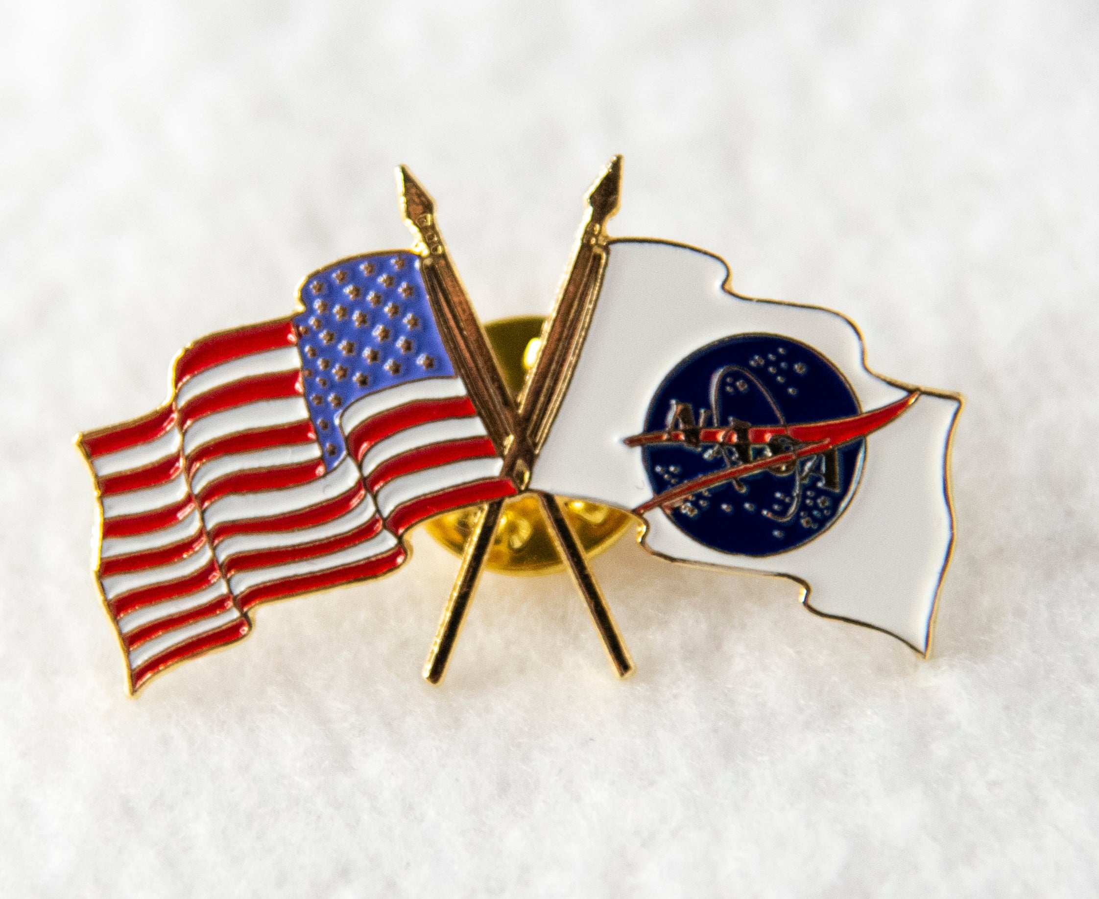 Nasa Logo With American Flag